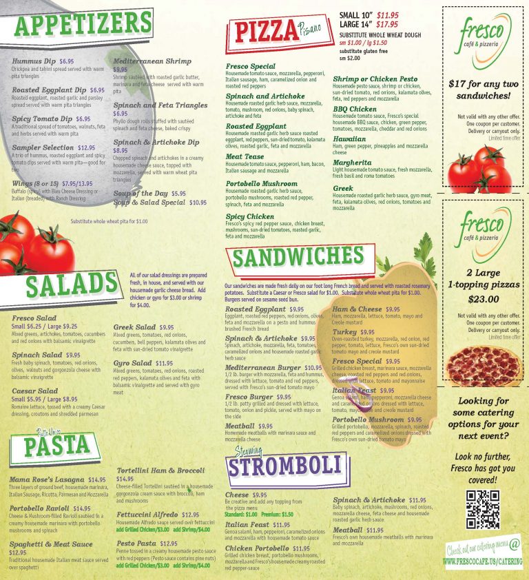 Menu - Fresco Cafe